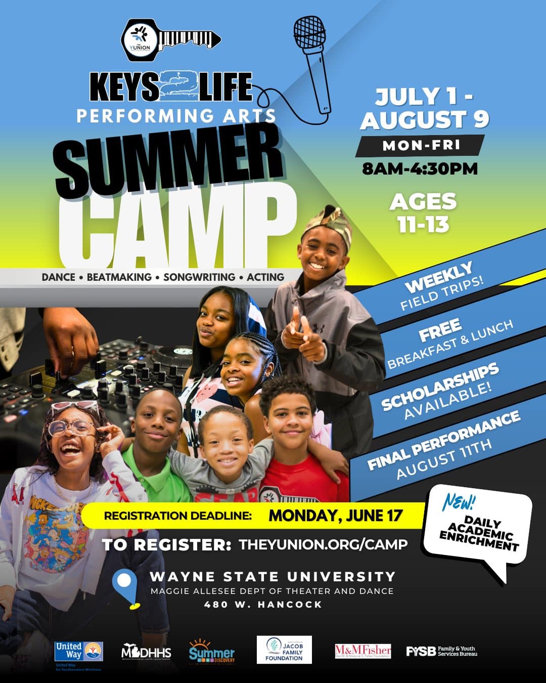 Keys 2 Life Performing Arts Summer Camp – The Yunion, Inc